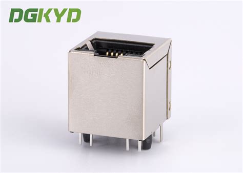 Customized Shield 180 Degree 100 Base Poe Rj45 Ethernet Connector Module For Lan Switch