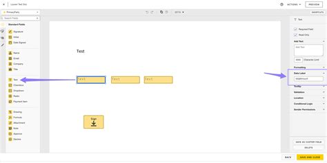 how do i set up my docusign template in order to have the fields