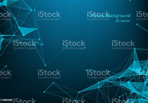 기하학적 그래픽 배경 분자 및 통신 복합체가 있는 빅 데이터 컴플렉스 라인 신경총 최소한의 배열 디지털 데이터 시각화 과학 사이버 네틱 벡터 일러스트레이션 0명에 대한 스톡