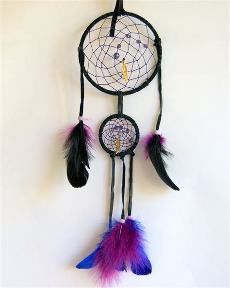Purple And Blue Dream Catcher Canadian Indigenous Art Inc
