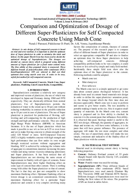 Comparison And Optimization Of Dosage Of Different Super Plasticizers For Self Compacted