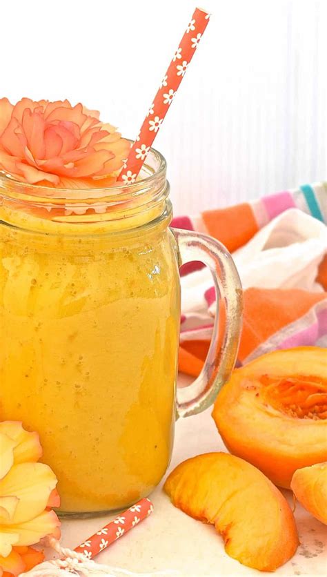 Ginger Peach Smoothie A Virtual Vegan
