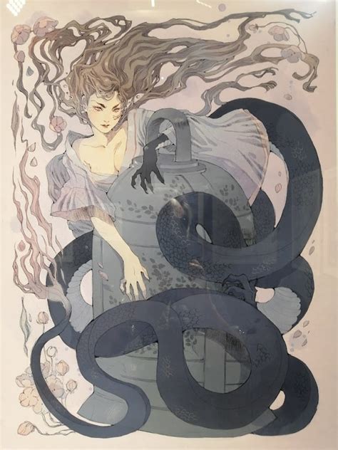 Kiyohime E Il Giovane Sacerdote Anchin Una Leggenda Del Terrore Alla Mostra Yokai Le