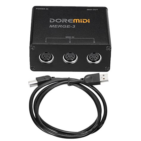 Doremidi Midi Interfaces Controller Merger 3 Midi Input 2 Midi Output