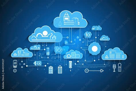 Diagrammatic And Illustrative Representation Of The Complex Concept Of Cloud Computing Data