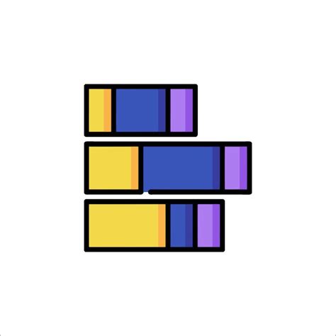 A Colorful Line Drawing Of A Stack Of Blocks 54995604 Vector Art At Vecteezy