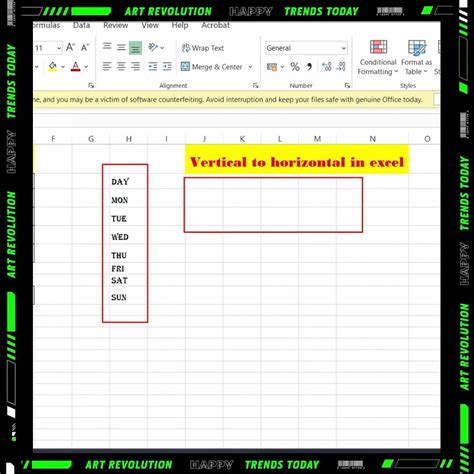 rotate data from vertical to horizontal or horizontal to vertical