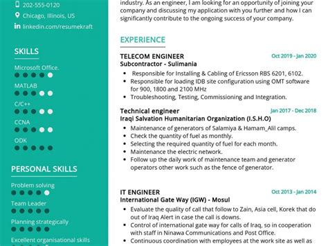 Electronics Engineer Resume Sample In 2025 Resumekraft