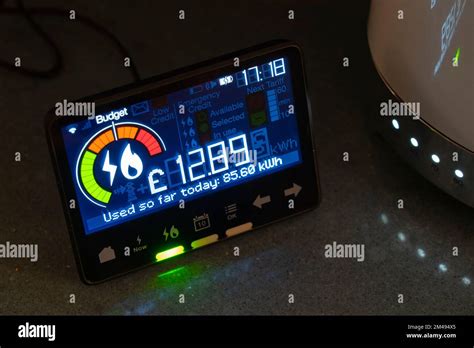 Smart Energy Meter Showing Energy Usage In Kilowatt Hours Kwh Theme