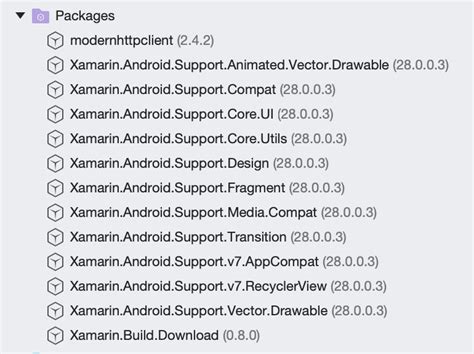 Failed Linking References In Android Project Xamarin Visual Studio