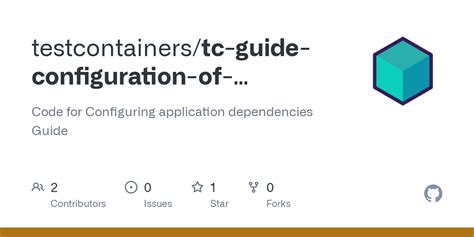 Github Testcontainers Tc Guide Configuration Of Services Running In Container Code For