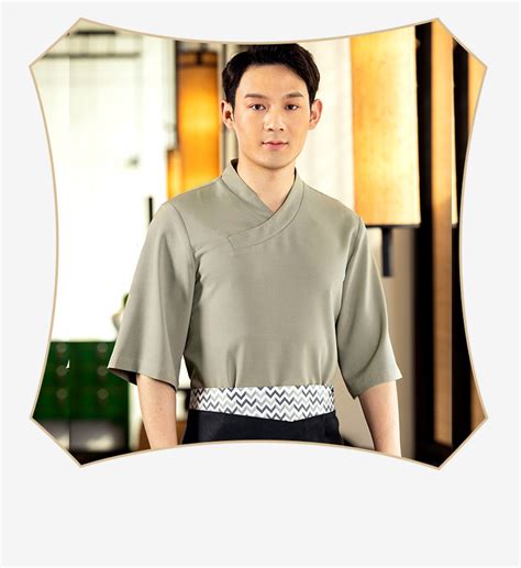 เสื้อพนักงานร้านอาหารจีน ยูนิฟอร์มร้านอาหาร