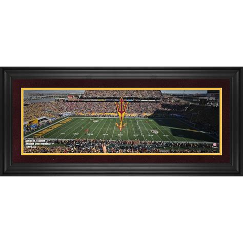 Arizona State Sun Devils Framed 10 X 30 Sun Devil Stadium Panoramic