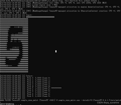 tensort8 4 cuda11 6 sampleonnxmnist运行生成 csdn博客