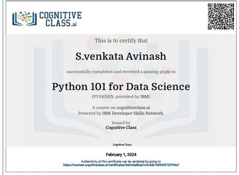 Surakasi Venkata Avinash On Linkedin Learningneverstops Python Ibm