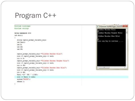 Ppt Pertemuan Ke 2 Tugas Kelompok 3 1 Algoritma And Program Akar Pangkat Bilangan Powerpoint