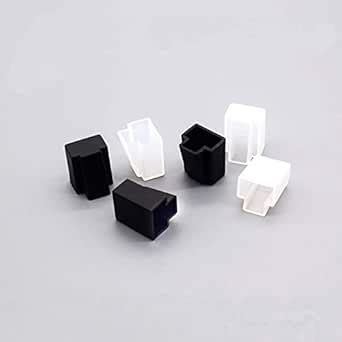 Thtrht Paquete De 50 Conectores Rj45 Protector De Cubierta Antipolvo Cable Ethernet Tapa