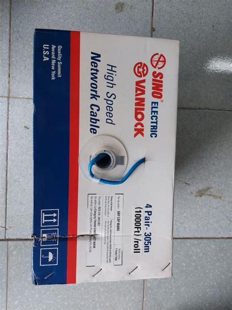 Cap Mang Sino Cat5 Utp 4 Doi Day Mang Sino Cat5e 8 Loi 305m ảnh Nhỏ 1