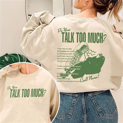 Reneé Rapp Talk Too Much Tour 2024 Merch Fan Regalo Sudadera De Doble