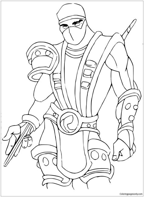How To Draw Scorpion From Mortal Kombat Drawingtutorials101 Com Artofit