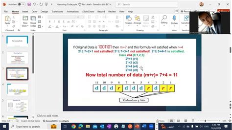 Lec19 Hamming Code Error Detection Method Youtube