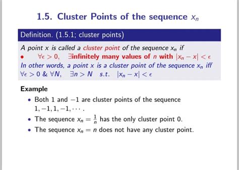 Extra Math Important Notes Cauchy Sequence Metric And