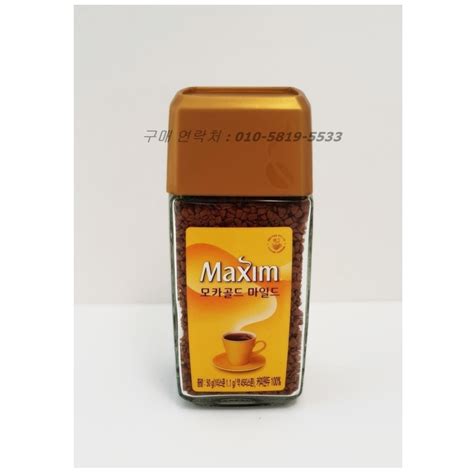 맥심 맥심 모카골드 마일드 병 커피 알커피 알갱이 50g 위시버킷