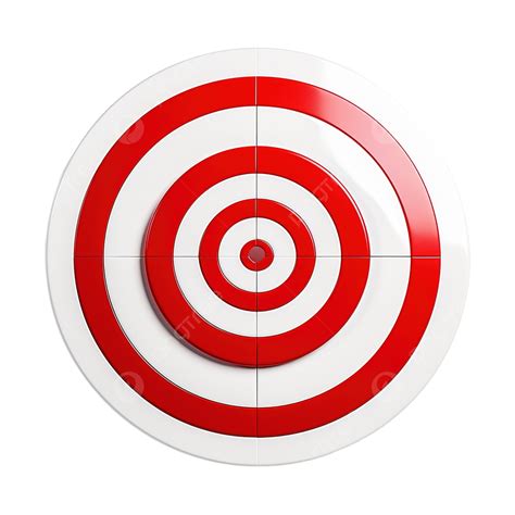 빨간색과 흰색 대상 3d 렌더링 빨간색 하얀색 표적 Png 일러스트 및 이미지 에 대한 무료 다운로드 Pngtree