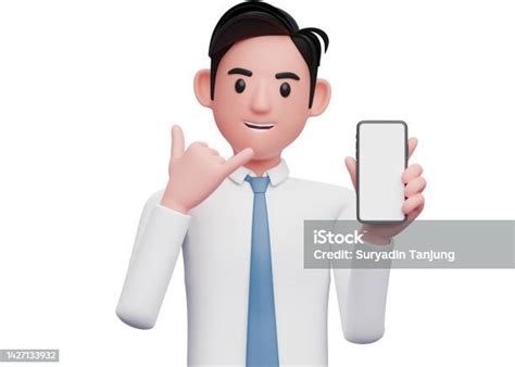 흰 셔츠를 입은 3d 사업가가 나에게 제스처를 걸고 전화를 들고 기업가에 대한 스톡 사진 및 기타 이미지 기업가 남자