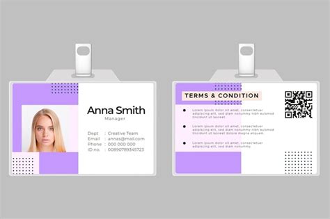 Page 3 Front Back Id Card Template Free Vectors And Psds To Download