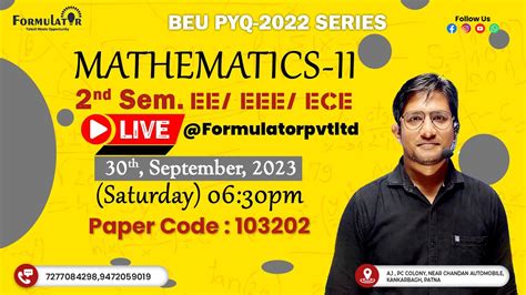 Beu Pyq 2022 Series Mathematics Ii 2nd Semester Part 2 Ee Eee Ece