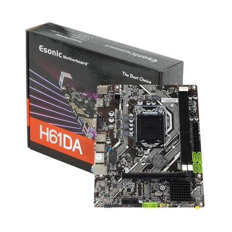 Esonic M 2 H61 Matx Motherboard Ddr3 Lga1155 Desktop Computer Mainboard H61 Motherboard And