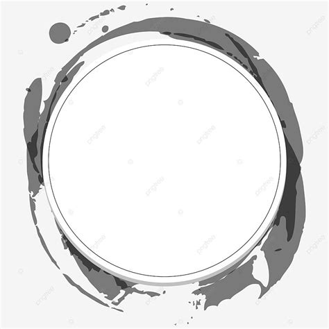Ink Border Vector Png Images Translucent Ink Black And White Border