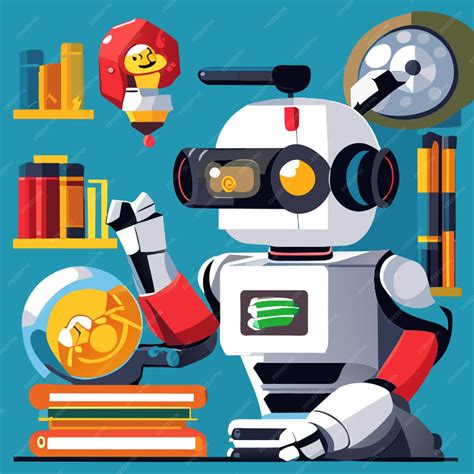 Premium Vector Robotic Education Class Vector Illustration