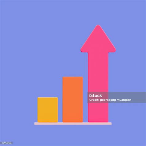 3d 최소 막대 차트 데이터 분석 클리핑 경로가 있는 막대 그래프 상승 아이콘입니다 3d 그림입니다 0명에 대한 스톡 사진 및 기타 이미지 Istock