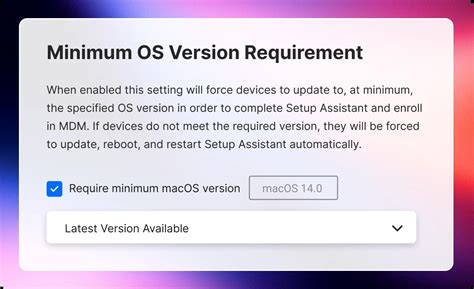 OS Update Management SimpleMDM