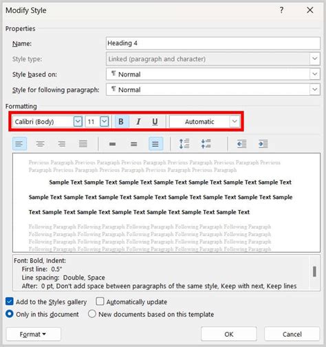 Style Dialog Box In Word At April Langdon Blog
