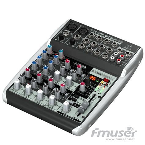 Fmuser Xenyx Qx1002usb Premium 10 Input 2 Bus Mixer With Xenyx Mic Preamps And Compressors