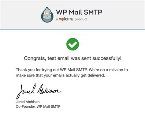Sending A Test Email Wp Mail Smtp