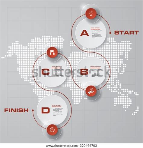 Simpleeditable 4 Steps Chart Diagrams Templategraphic Stock Vector Royalty Free 320494703