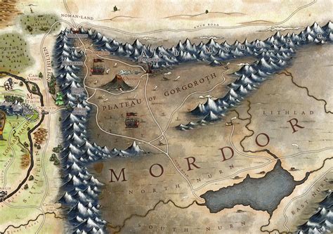 Lord Of The Rings Digital Map Of Middle Earth — Jared Blando