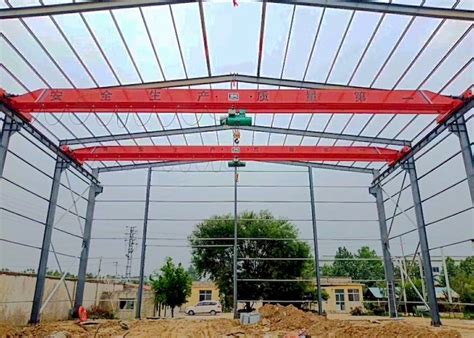 Overload Protection Single Girder Overhead Crane Industrial EOT Crane With Limit Switch