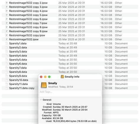 Can Apfs Special Files Save Storage Space The Eclectic Light Company