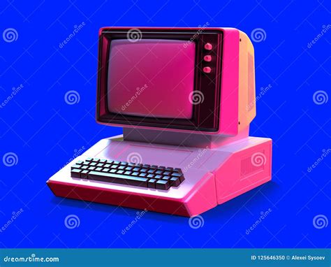 80s Style Personal Computer Stock Illustration Illustration Of Oldfashioned Device 125646350