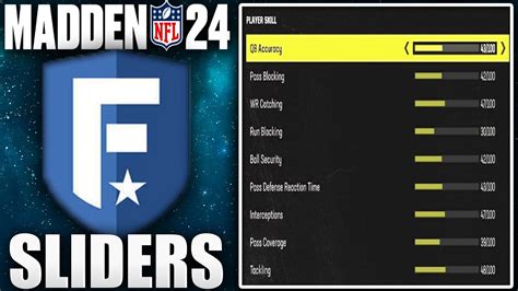 The Best All Madden Sliders For Gameplay Xp For Madden 24 Franchise