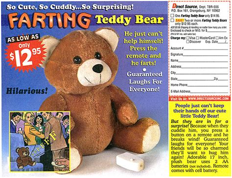 Tiny Pineapple Sign Of The Apocalypse Farting Teddy Bear