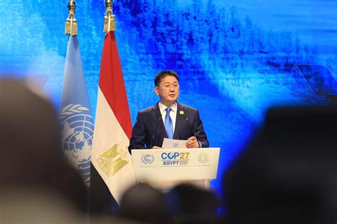 У Хүрэлсүх 2050 он гэхэд хүлэмжийн хийн ялгарал болон шингээлтийн зөрүүг тэглэх зорилт тавьж байна