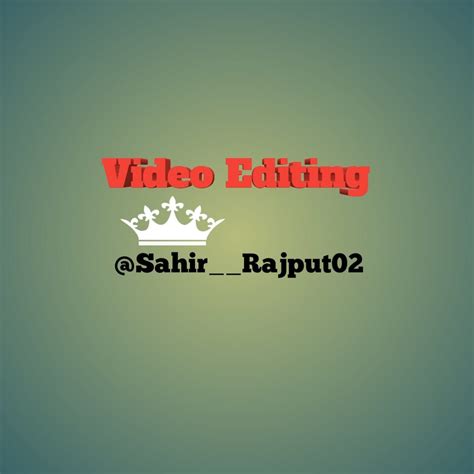 Sahirrajput Video Editing Sahirrajput Video Editing