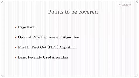 Page Replacement Algorithm PPT