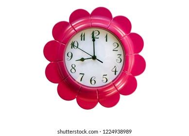 Isolated Pink Clock Stock Photo Shutterstock